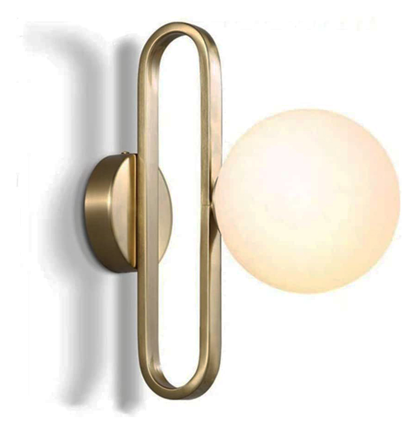 Modern Glass Ball Wall Lamp | Retro Particle Design | Bedside Table ...