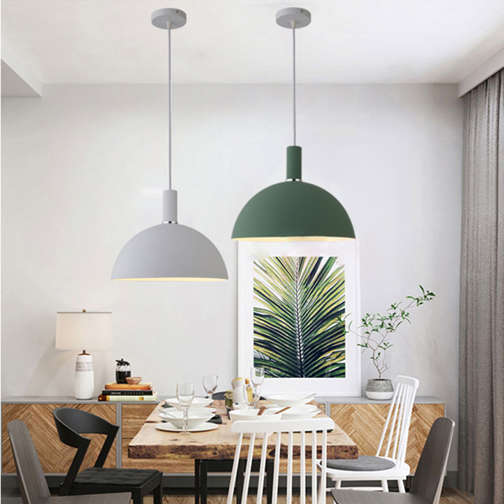 Minimalist Round Hanging Lamp | Ceiling Chandelier | Macaroon Hanging Lamps