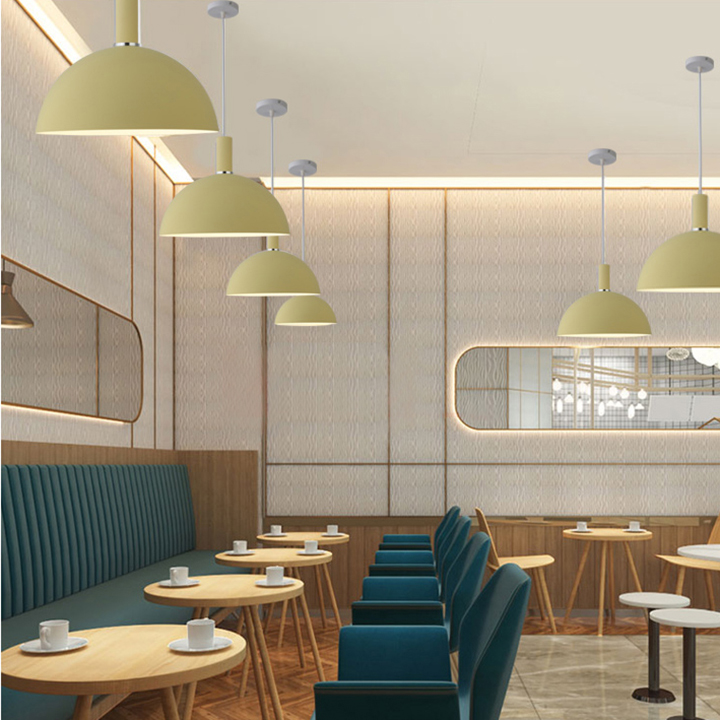 Minimalist Round Hanging Lamp | Ceiling Chandelier | Macaroon Hanging Lamps